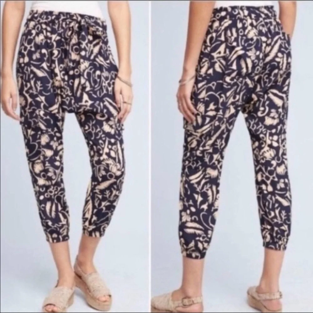 Anthropologie | Pants & Jumpsuits | Hei Hei Anthropologie Harem Floral ...